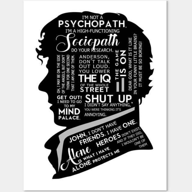 sherlock wall poster