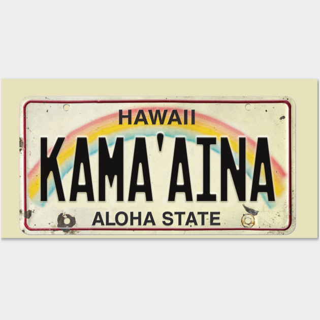 hawaii license plate coloring.page