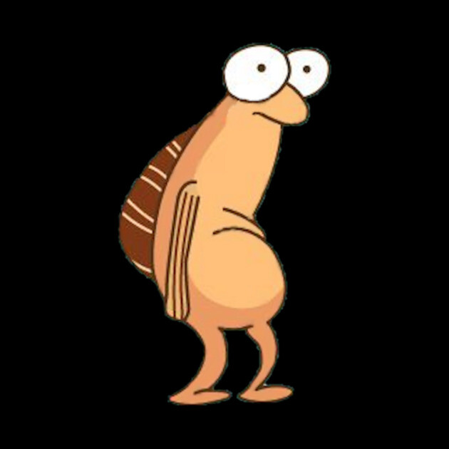 spongebob fish looking back