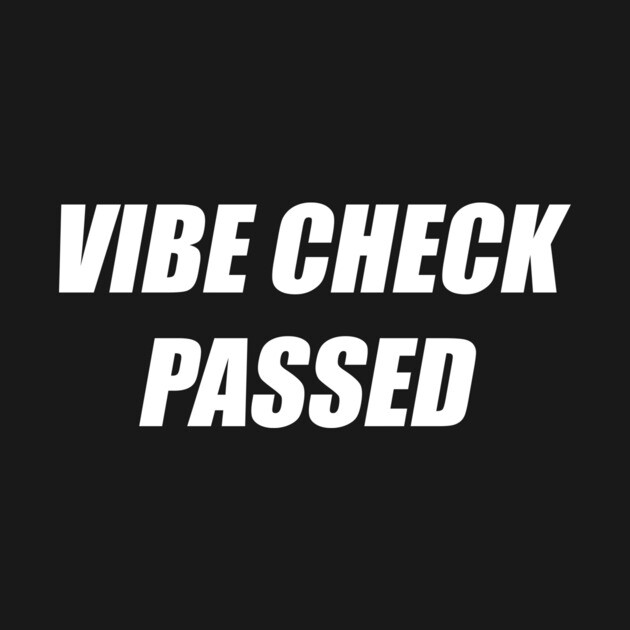 Vibe Check Passed - Vibe Check - T-Shirt | TeePublic