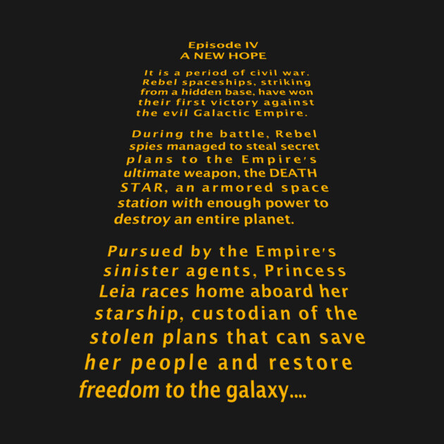 opening crawl font
