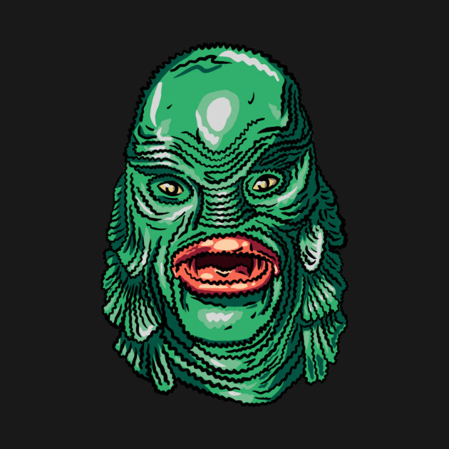 Squiggly creature from the Black Lagoon - Black Lagoon - T-Shirt ...