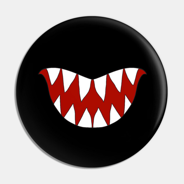 sharp monster teeth cartoon