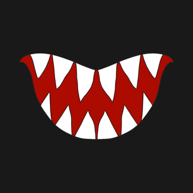 sharp teeth cartoon smile