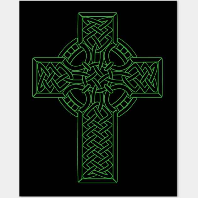 green celtic cross