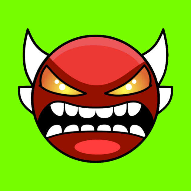 demon face geometry dash