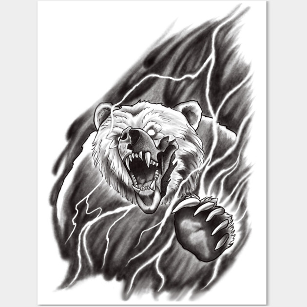 fierce bear drawing