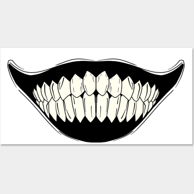 sharp teeth smile art