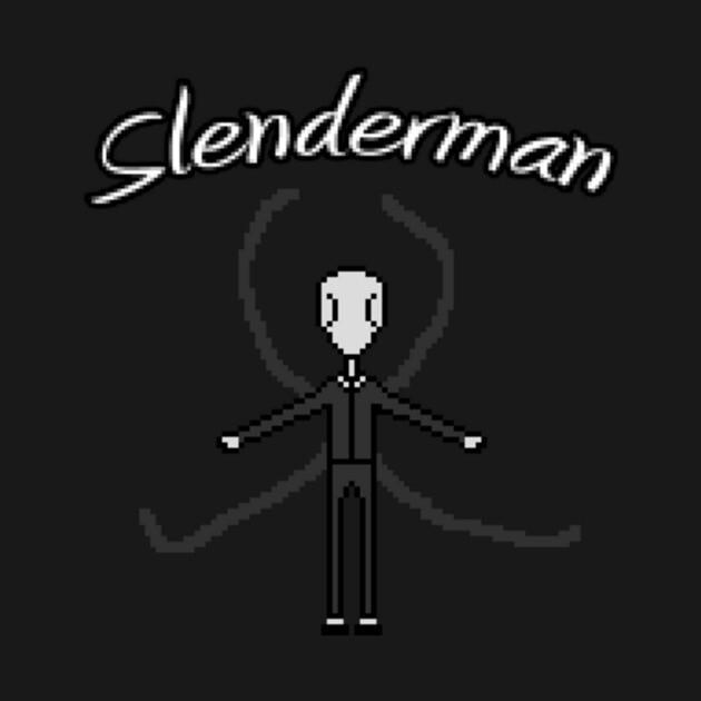 pixel slender man
