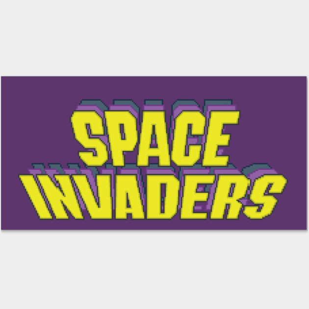 space invaders wall art