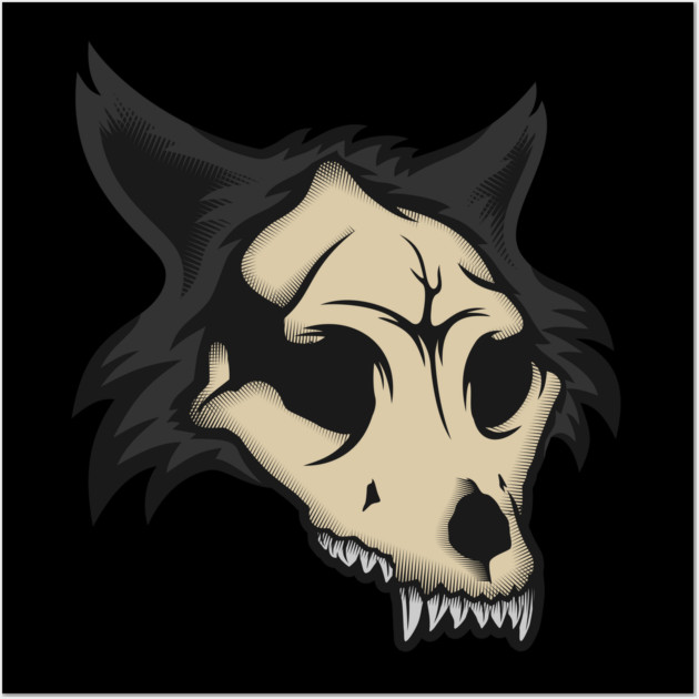 wolf skull