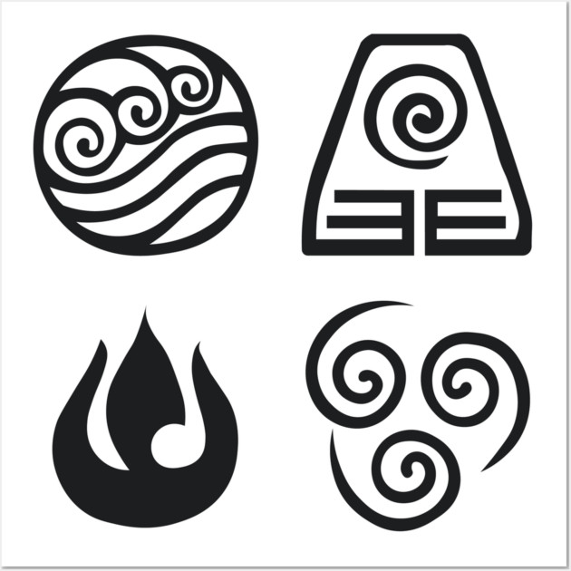 four elements wall art