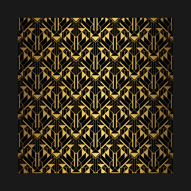 art deco triangle pattern