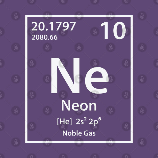 neon element noble gas