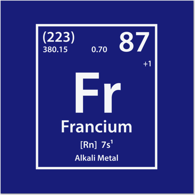 francium element picture