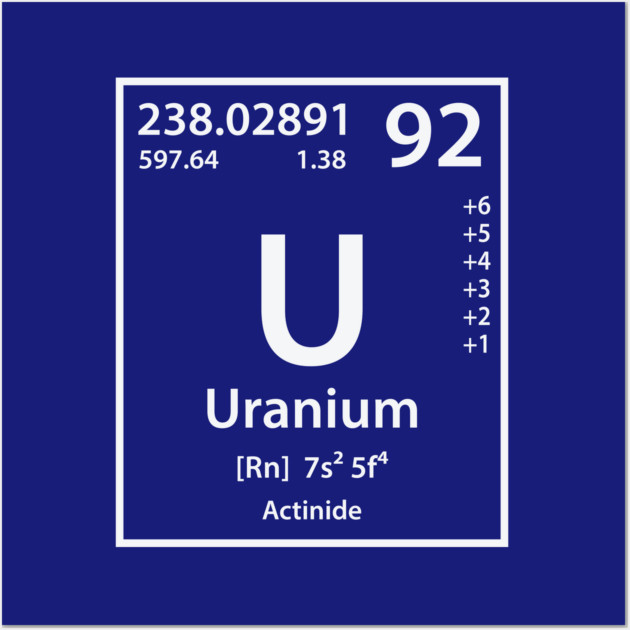 uranium atomic number 92