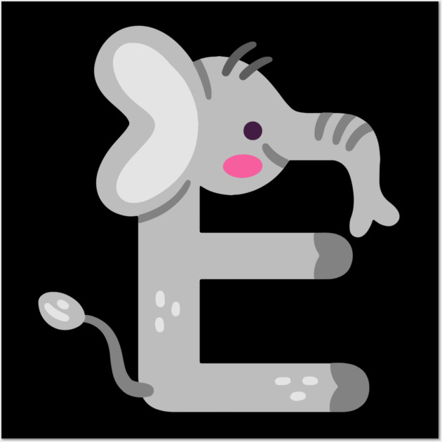 letter e elephant logo