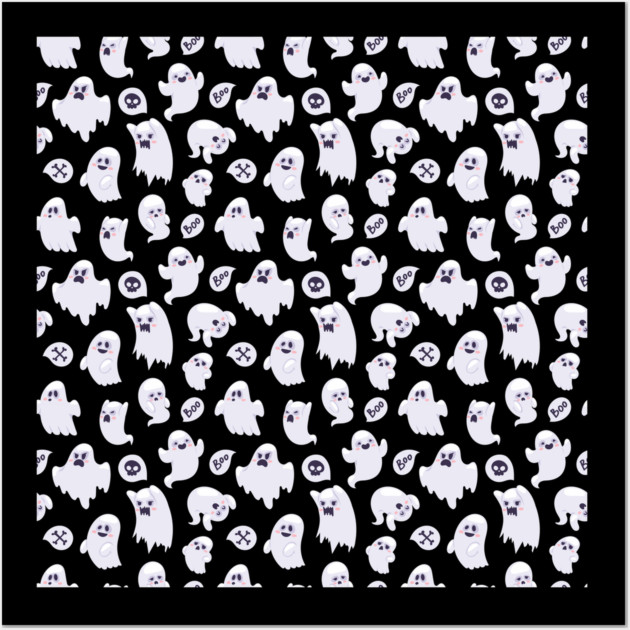 Spooky Ghosts - Silly Ghosts - Halloween Pattern - Cute Ghost - Ghosts ...