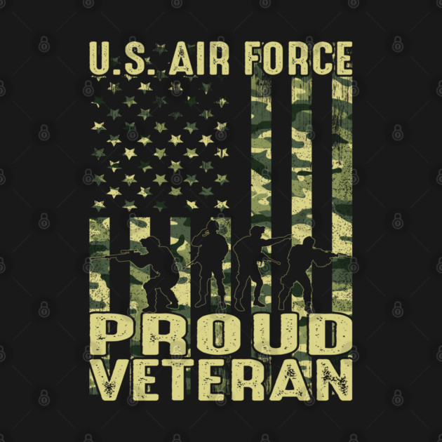 American Flag US Air Force Proud Veteran USAF Veterans Day - Us Air ...