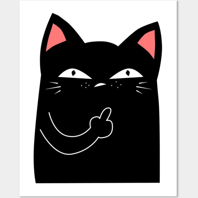 cat middle finger