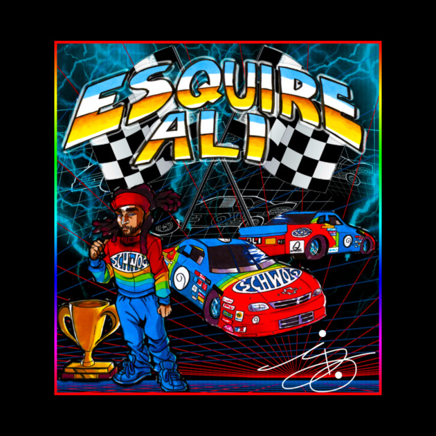 The Fast Like A Nascar - Esquire Ali - Pin | TeePublic