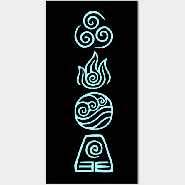4 elements symbols avatar