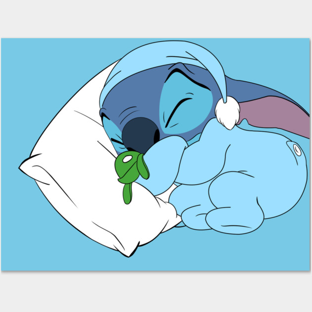cute sleeping stich