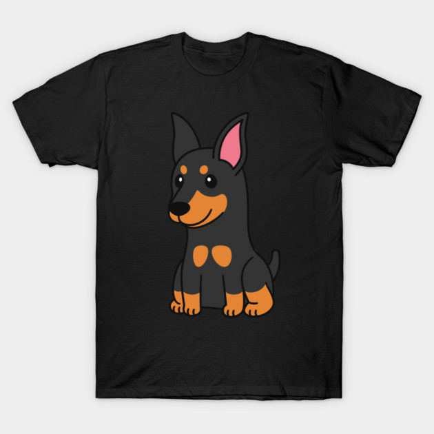 Doberman Cute Cartoon - Doberman - T-Shirt | TeePublic
