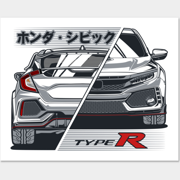 Civic Type R FK8 - Civic Type R - Posters and Art Prints | TeePublic