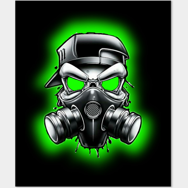 skull with gasmask