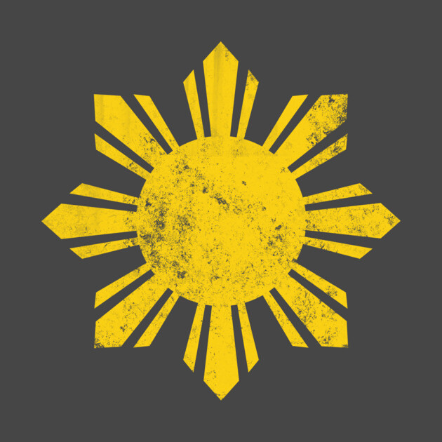 philippine flag sun vector