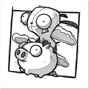 g.i.r invader zim coloring sheet