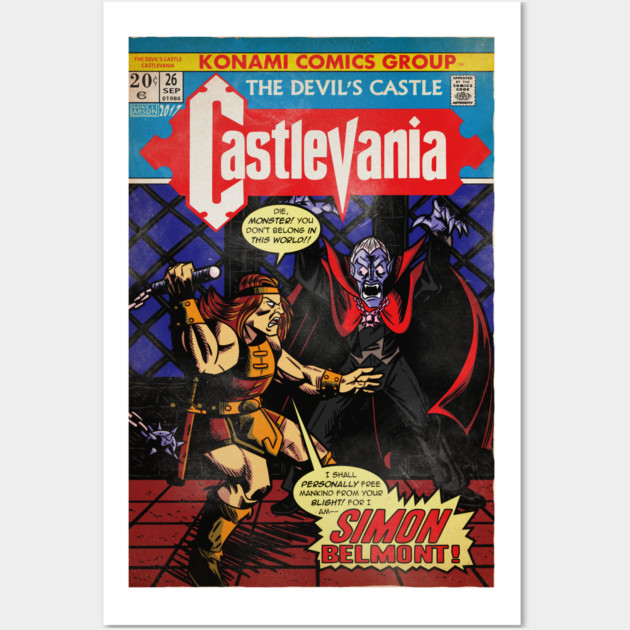Castlevania Vintage Comic Cover - Castlevania - Posters and Art Prints ...