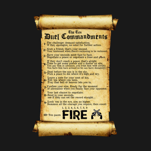 ten duel commandments real