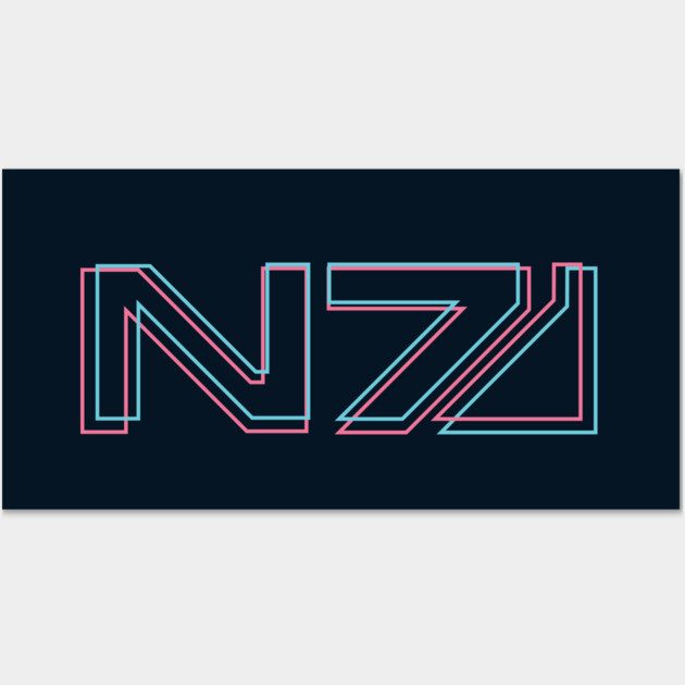 Mass Effect - N7 Symbol - Mass Effect - Posters and Art Prints | TeePublic