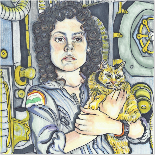 alien ripley drawing