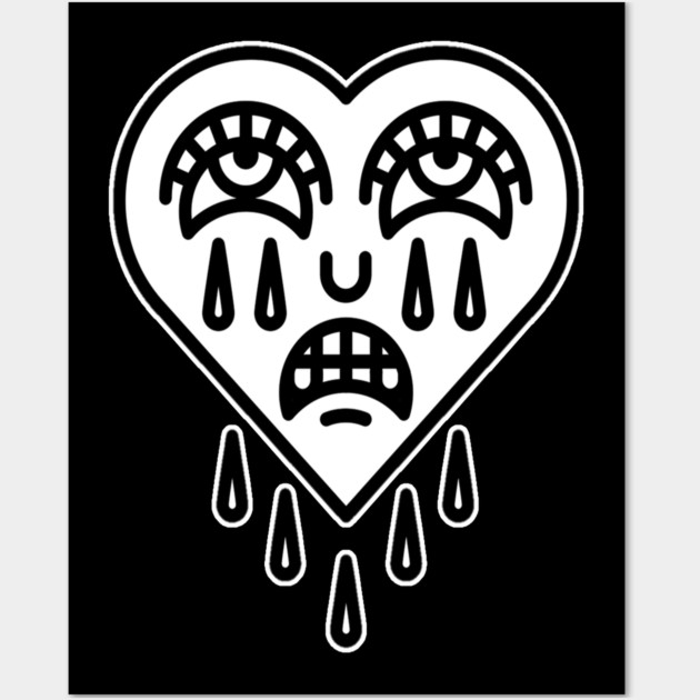 crying heart artwork