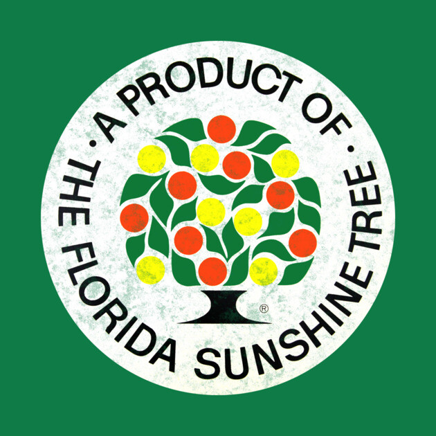 Florida Sunshine Tree - Orange Bird - T-Shirt | TeePublic