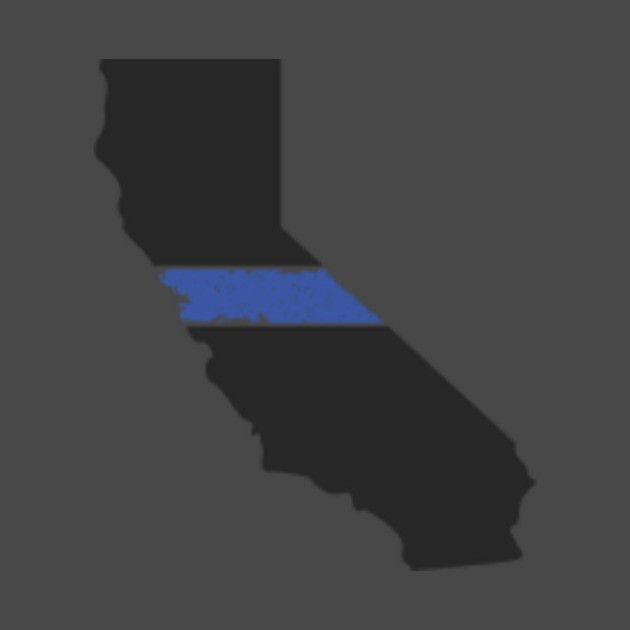 California Thin Blue Line - Thin Blue Line California - T-Shirt | TeePublic