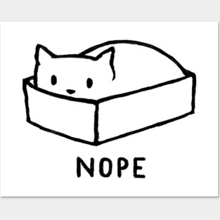 nope cat poster
