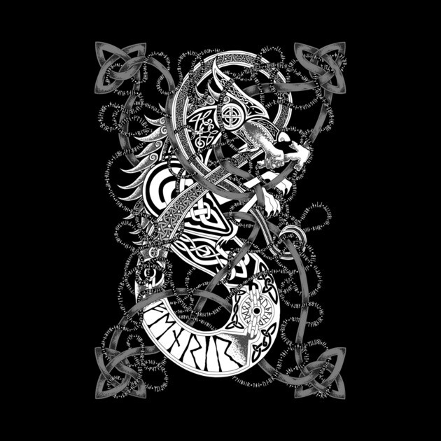 knotwork wolf