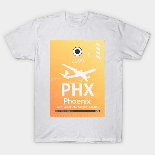 Phoenix airport code PHX - Luggage Tag - T-Shirt | TeePublic