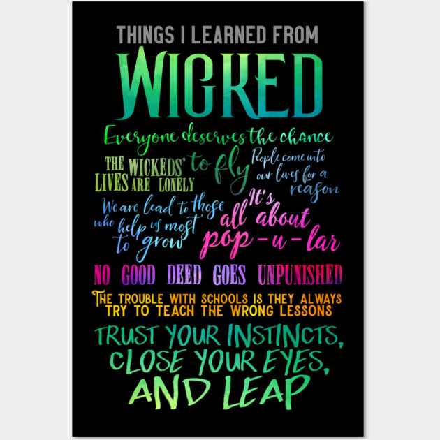 wicked printable poster