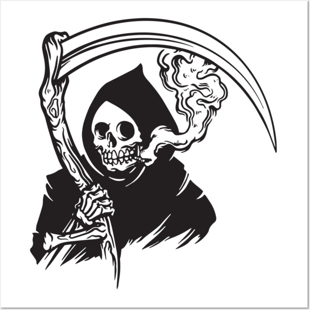 cool skeleton smoking