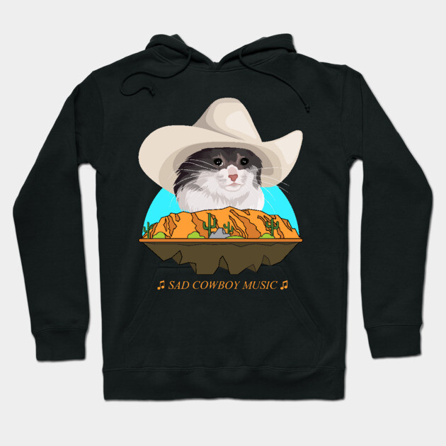 crying cowboy cat