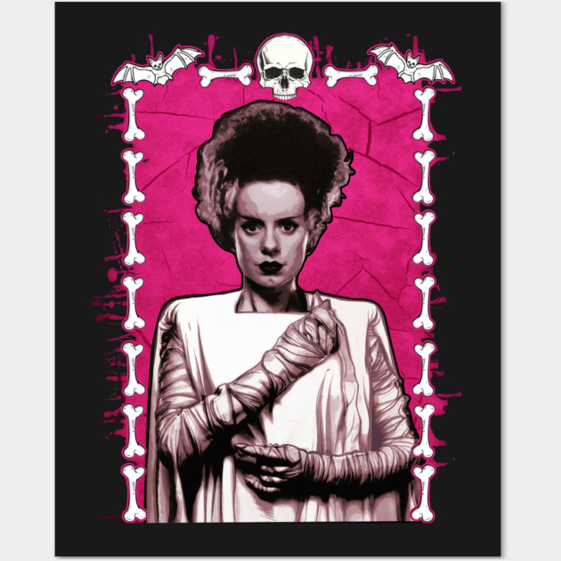 bride of frankenstein wall art