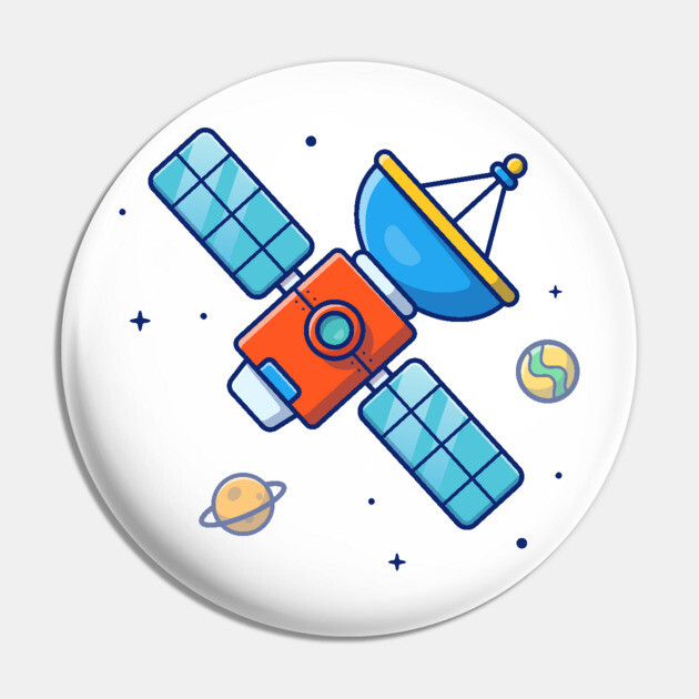cartoon satellite