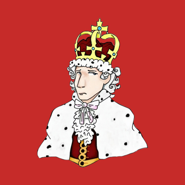 king george hamilton cartoon - King George Hamilton - Pin | TeePublic