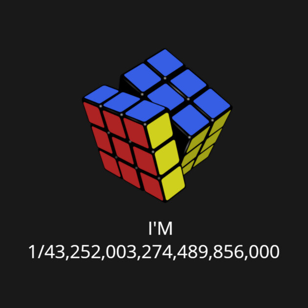Rubik's Cube Probability - Rubiks Cube - T-Shirt | TeePublic