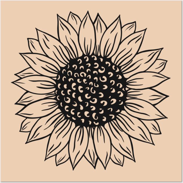 sunflower drawing cute